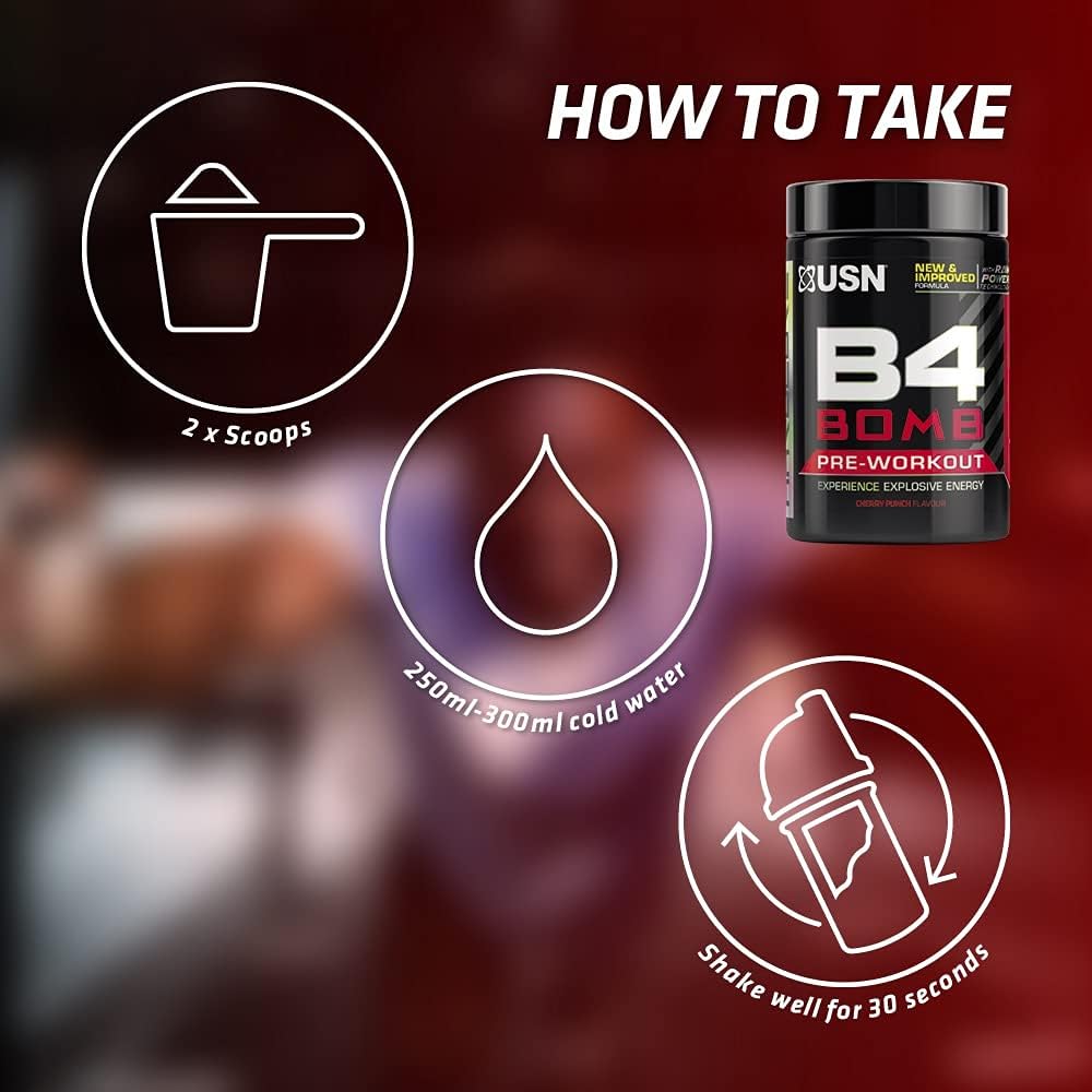 USN B4 Bomb Pre-Workout Powder 300g – MBT NUTRITION