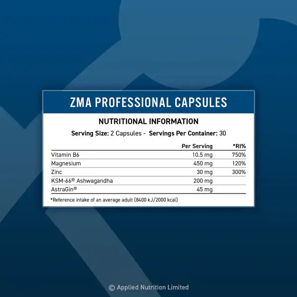 Applied Nutrition ZMA Pro 60 caps – MBT NUTRITION