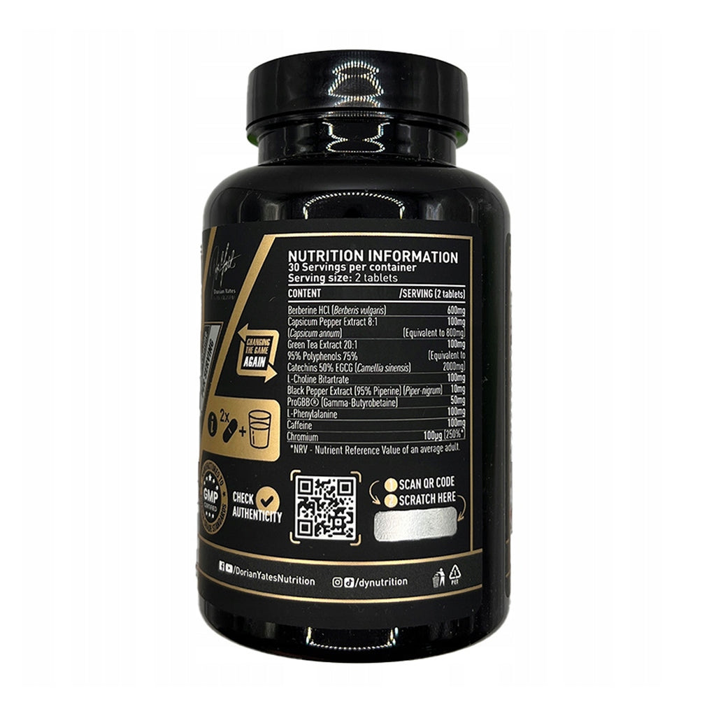 Dorian Yates Blackbombs Powerful Fat Burner 60 Tabs – MBT NUTRITION